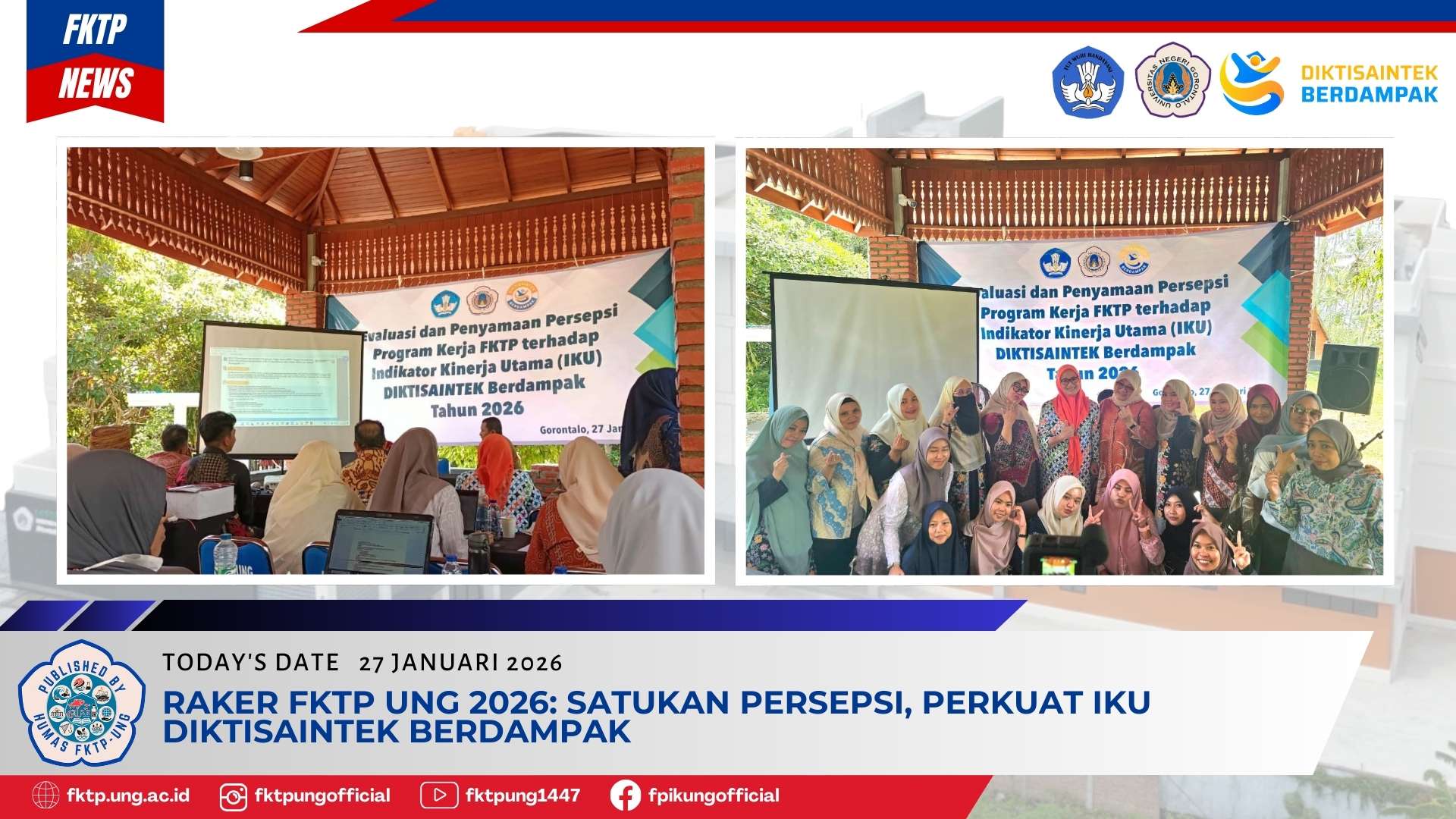 Raker FKTP UNG 2026: Satukan Persepsi, Perkuat IKU Diktisaintek Berdampak