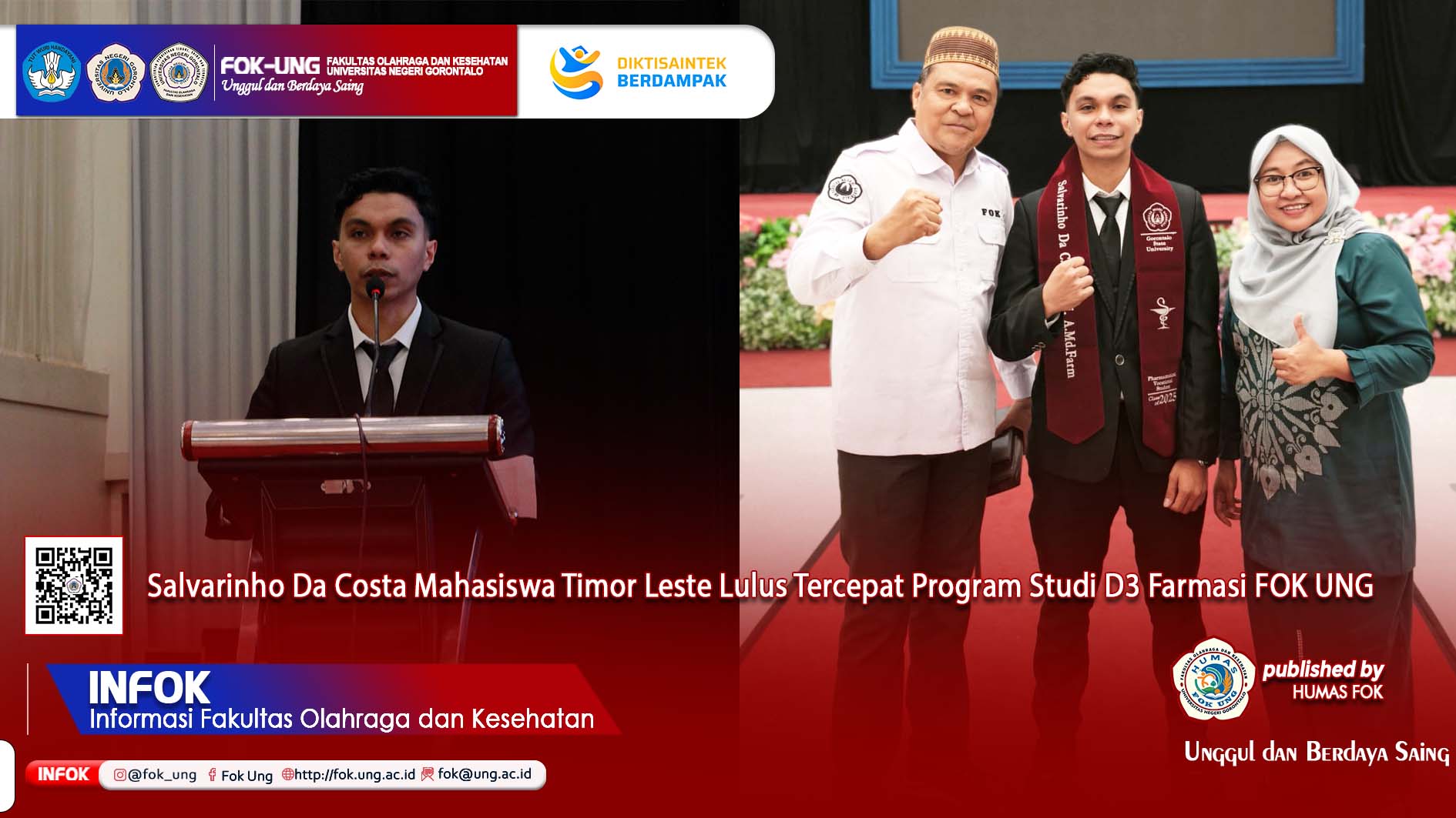 Salvarinho Da Costa Mahasiswa Timor Leste Lulus Tercepat Program Studi ...